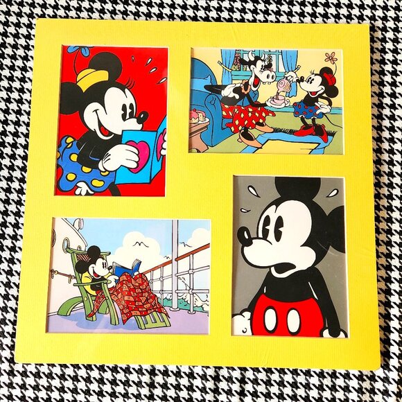 Disney | Toys | 9s 5x15 Vintage Mickey Minnie Mouse Comic Art Collage ...